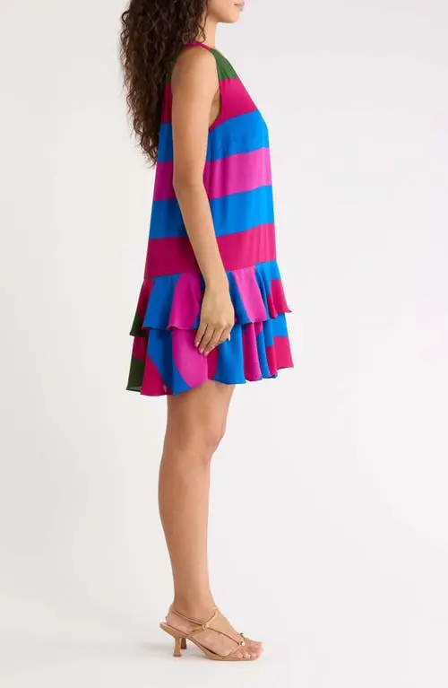 SUGARLIPS Saige Stripe Sleeveless Shift Dress