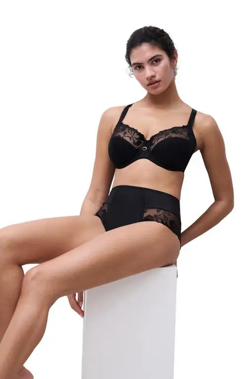 Chantelle Majestic Unlined Full Coverage Bra - Black