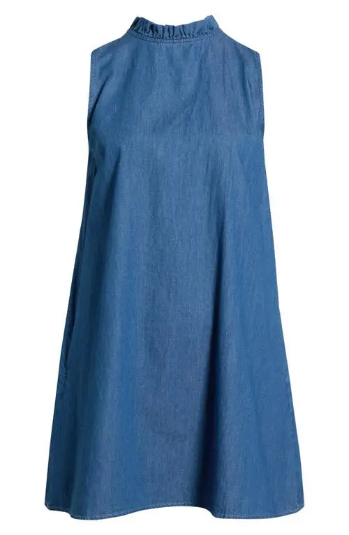 SUGARLIPS Haysville Benson Cotton Trapeze Minidress