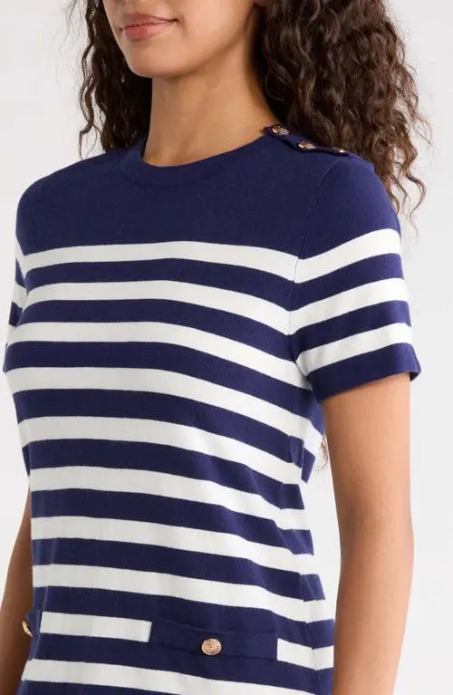 SUGARLIPS Ebie Stripe Sweater Dress