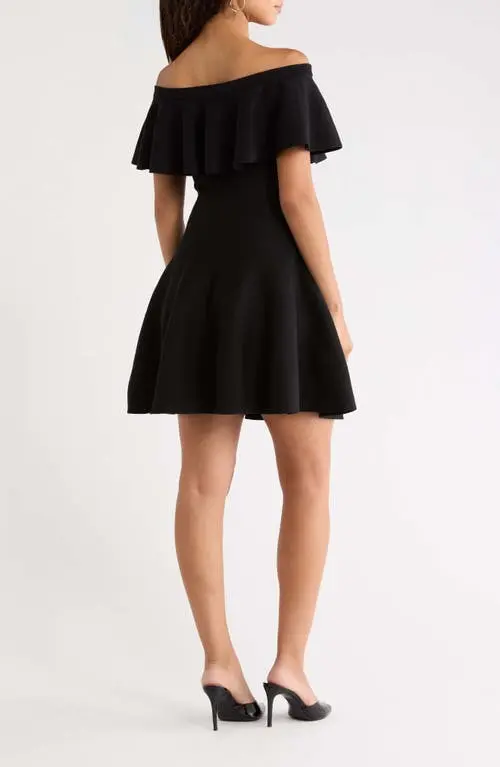 SUGARLIPS Dennet Off The Shoulder Fit & Flare Minidress