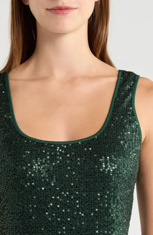 SUGARLIPS Kamari Sequin Tank Dress