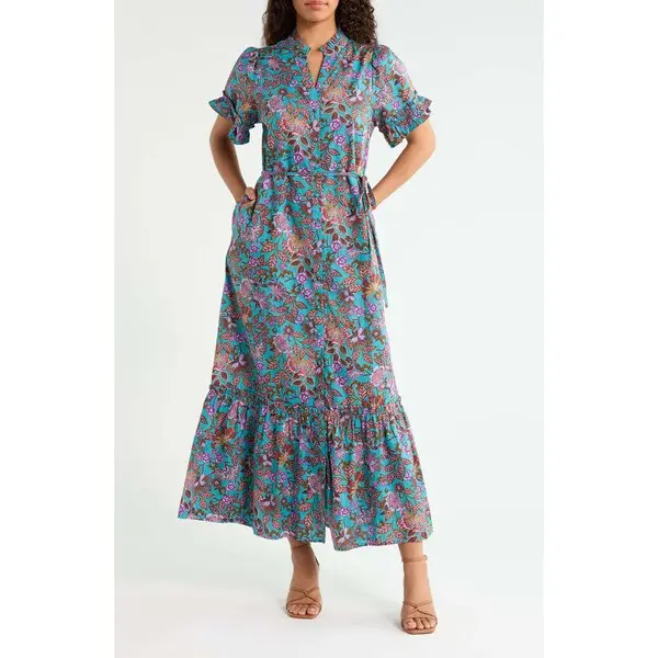 SUGARLIPS Alna Button Up Midi Dress