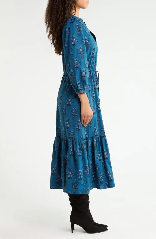 SUGARLIPS Gardena Floral Long Sleeve Cotton Dress