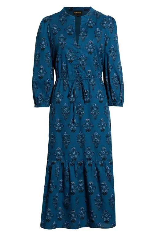 SUGARLIPS Gardena Floral Long Sleeve Cotton Dress
