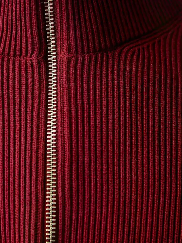 LINDBERGH Quarter-zip Ribbed Sweater