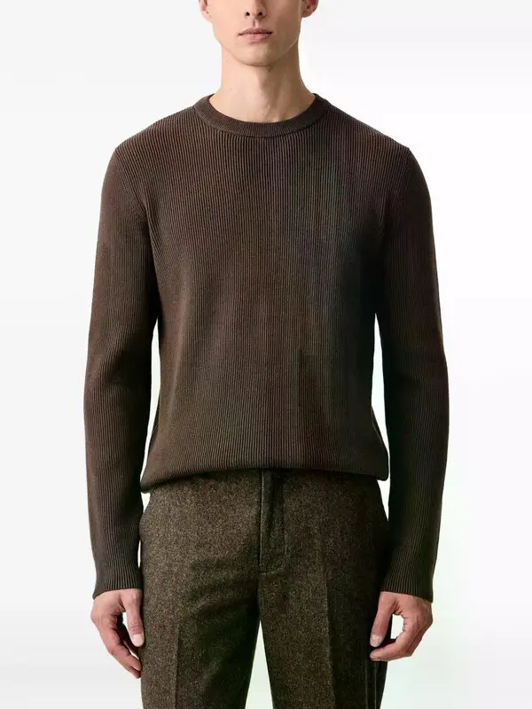 LINDBERGH Ribbed-knit Crew-neck Sweater