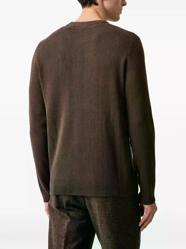 LINDBERGH Ribbed-knit Crew-neck Sweater