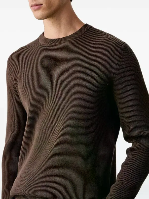 LINDBERGH Ribbed-knit Crew-neck Sweater