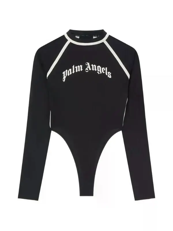 Palm Angels Curved Logo Long-sleeve Body