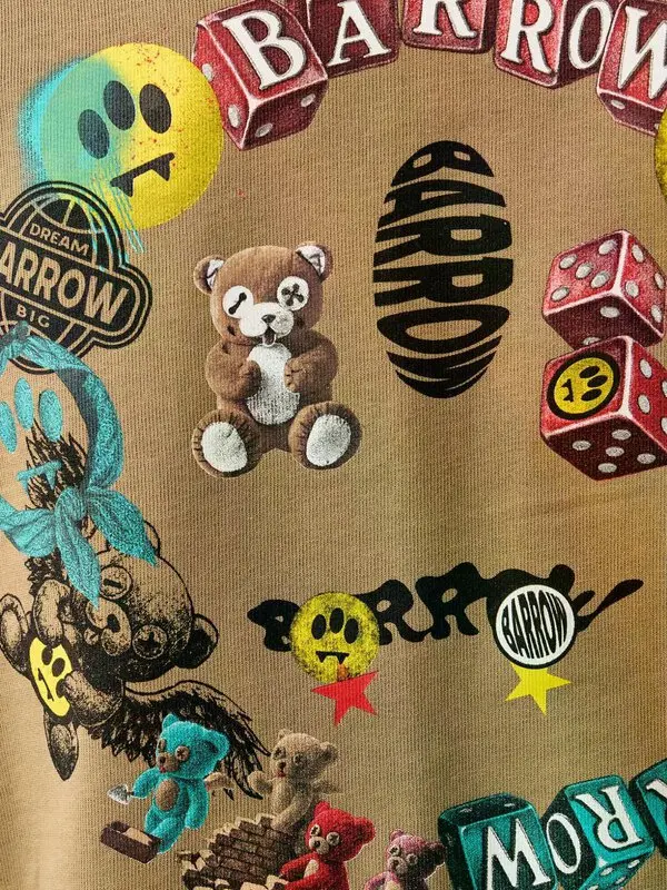 BARROW Graphic-print Pouch-pocket Hoodie