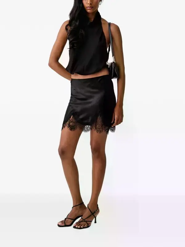 Bardot Liora Lace-hem Mini Skirt