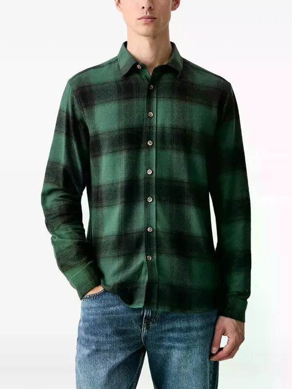 LINDBERGH Check-pattern Flannel Shirt