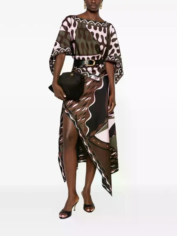 Emilio Pucci Iride-print Boat-neck Blouse