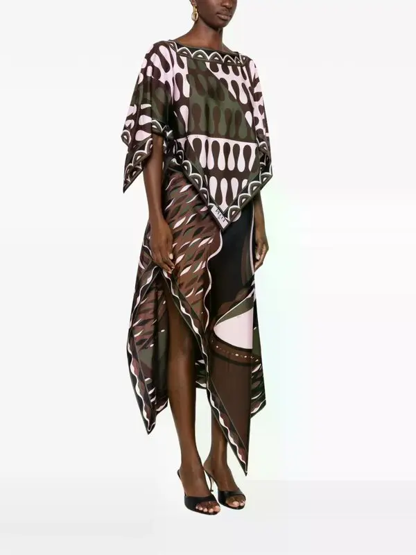 Emilio Pucci Iride-print Boat-neck Blouse