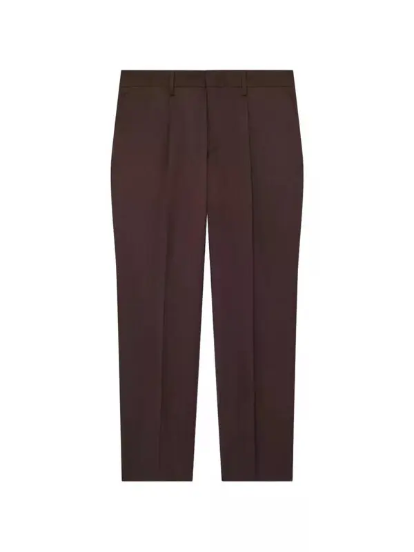 LARDINI Pleated Straight-leg Trousers