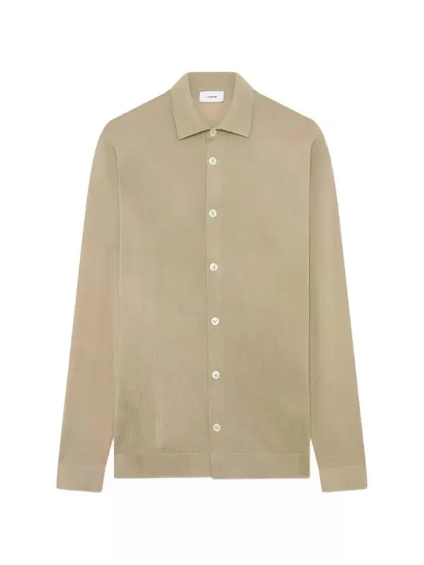 LARDINI Wool Knitted Shirt - Neutrals