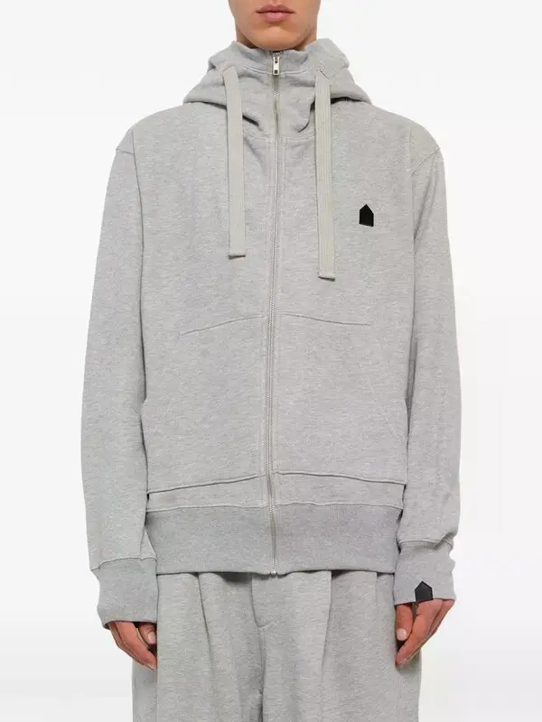 Noir Kei Ninomiya Embroidered Zip-up Hoodie