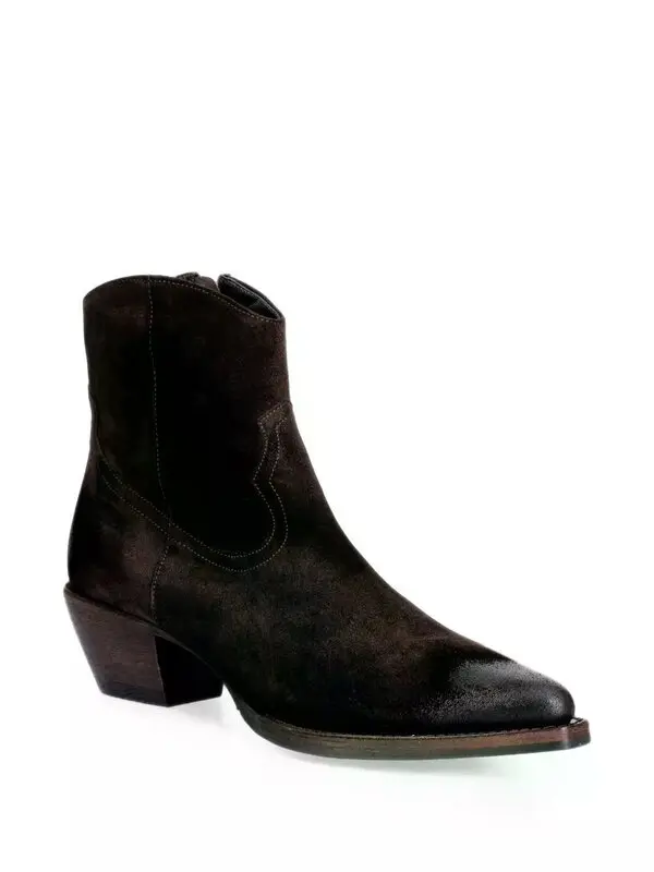 BILLI BI Distressed-effect Western-style Boots