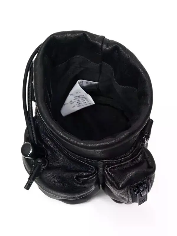 Y’s Drawstring Multi-pocket Calf Leather Cross Body Bag