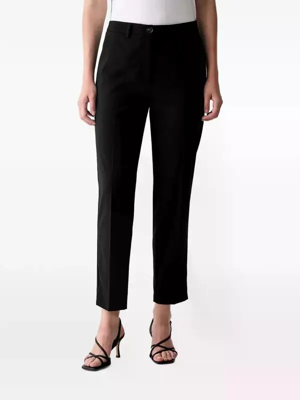 Marc O'polo Malin Pressed-crease Tailored Trousers - Black
