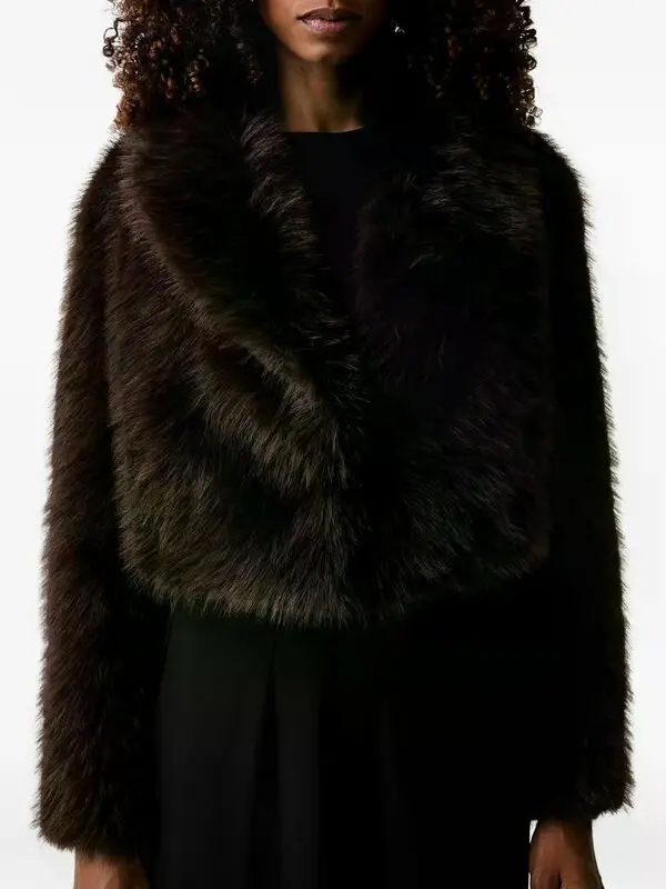 TWINSET Faux-fur Cropped Jacket