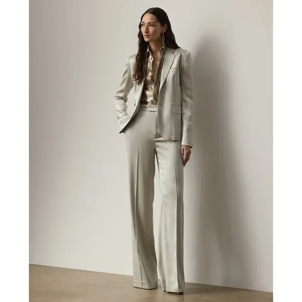 Ralph Lauren Parker Stretch Satin Jacket