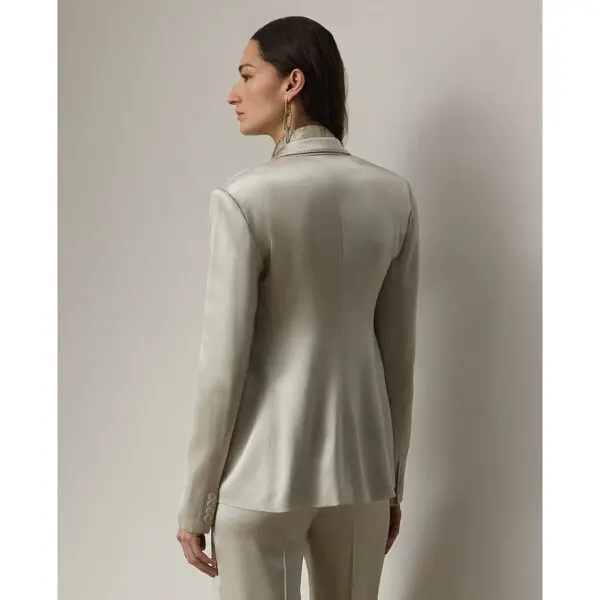 Ralph Lauren Parker Stretch Satin Jacket