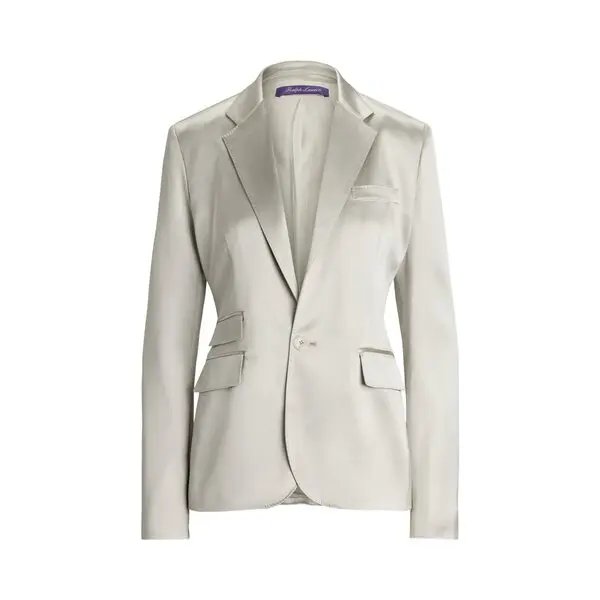 Ralph Lauren Parker Stretch Satin Jacket