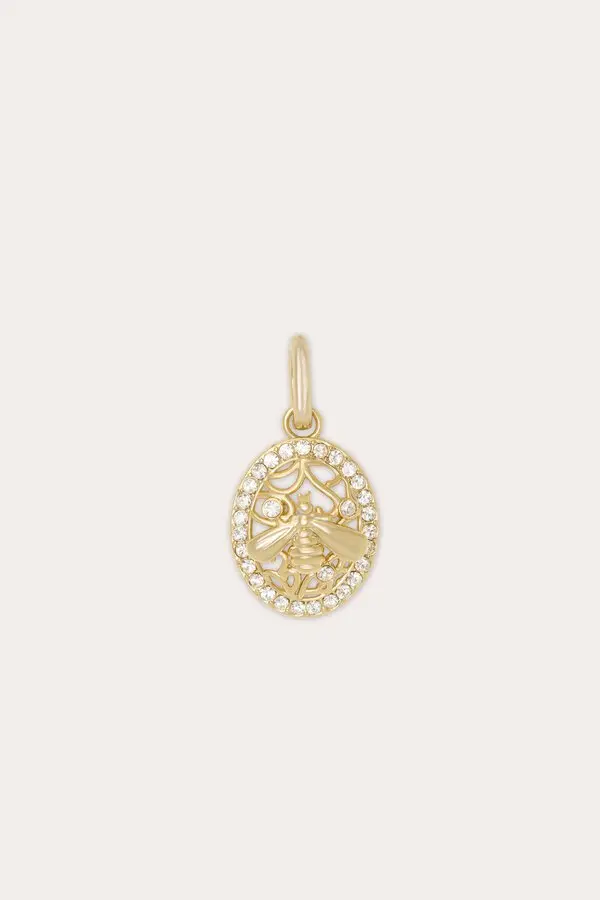 Ramy Brook Bee Filagree Charm - Gold