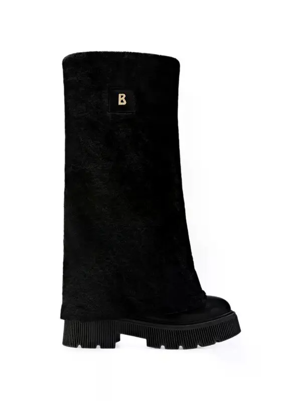 Bogner Turin Shearling-trimmed Platform Boots - Black