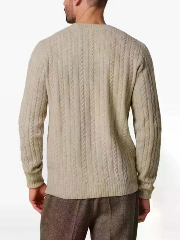 PROFUOMO Cable-knit Sweater