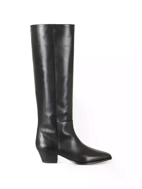 AeydĒ Medea Pointed-toe Knee-high Boots - Black