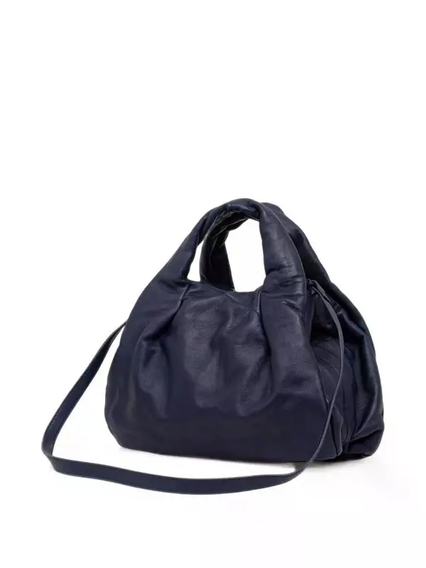 Munthe Lix Logo-patch Calf Leather Tote Bag - Blue