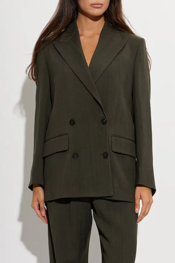 GOLDEN GOOSE Double-breasted Blazer - Grey