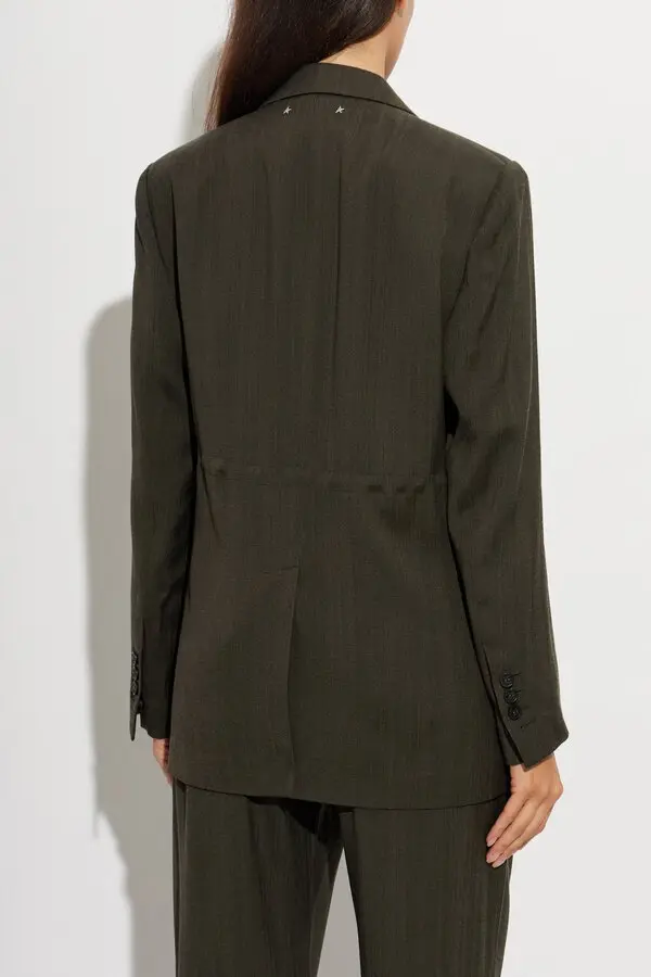 GOLDEN GOOSE Double-breasted Blazer - Grey