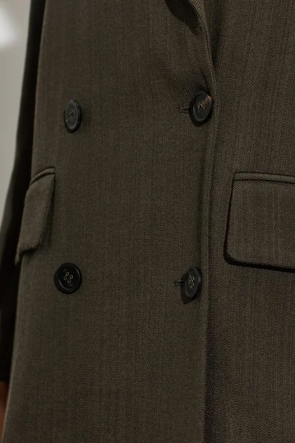 GOLDEN GOOSE Double-breasted Blazer - Grey