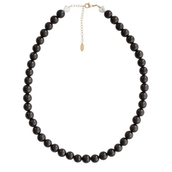 Kris Nations Jet Gemstone Baller Necklace - Brown