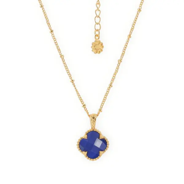 GISELLE VALE — LONDON Tyche Gemstone Necklace Lapis