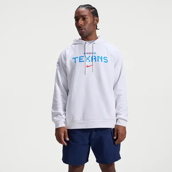Nike Houston Texans Rivalries Collection Primary Dri-fit Nfl Pullover Hoodie