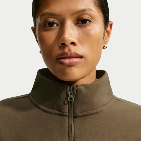 Nike Studio Fleece Medium Weight 1/4-zip Top