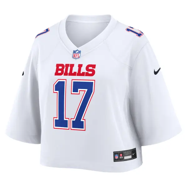 Nike Josh Allen Buffalo Bills Nfl Cropped Tundra Game Jersey - White