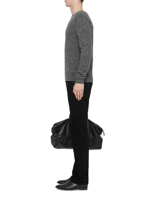 ALLSAINTS Soren Raw Stitch Crewneck Sweater - Grey Marl