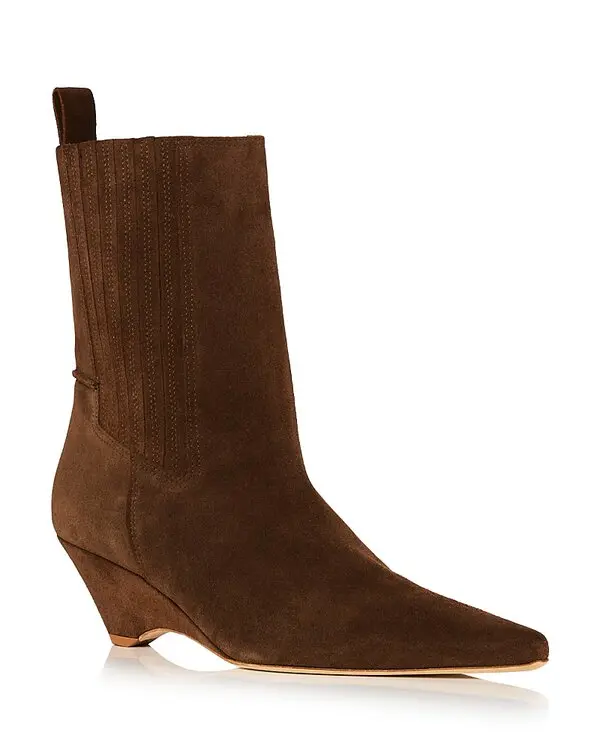 Cinq À Sept Parker Suede Chelsea Boots - Chocolate