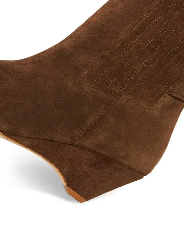 Cinq À Sept Parker Suede Chelsea Boots - Chocolate
