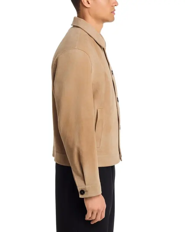 Hugo Ligor Leather Button Jacket