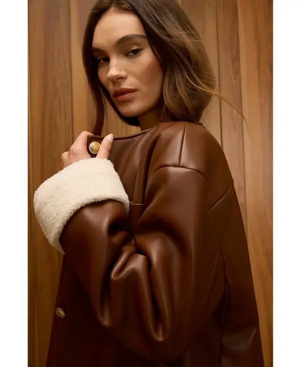 French Connection Porto Faux Leather Jacket