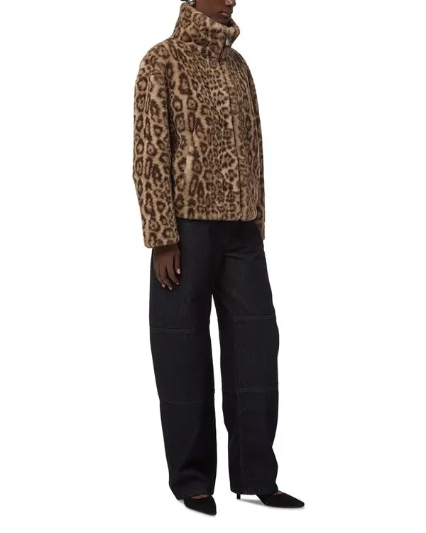 Apparis Brooks Leopard Faux Fur Coat - Light Leopard