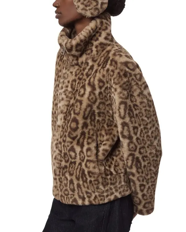 Apparis Brooks Leopard Faux Fur Coat - Light Leopard