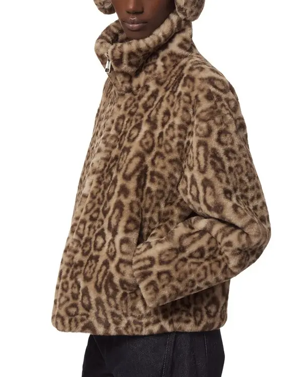 Apparis Brooks Leopard Faux Fur Coat - Light Leopard